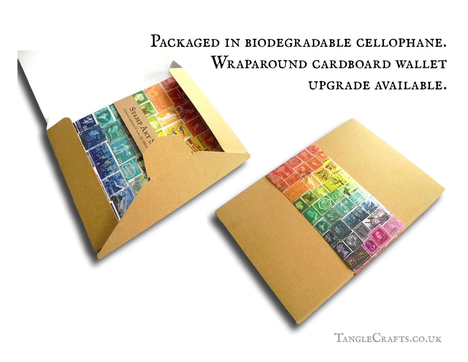 Recycled Writing Paper Set Sunset Heron Postal Stamp Art Print • Boho ...