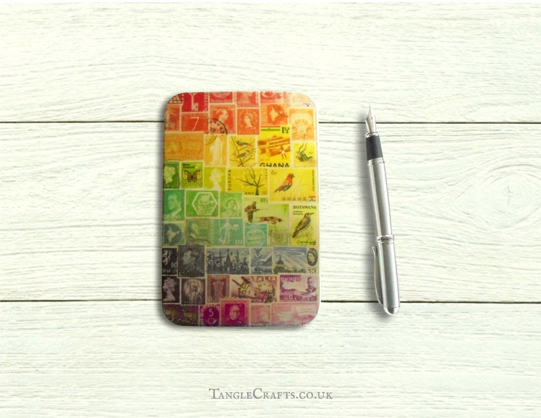 Rainbow Storage Tin, Postcard Box, Passport Protector Postage Stamp ...