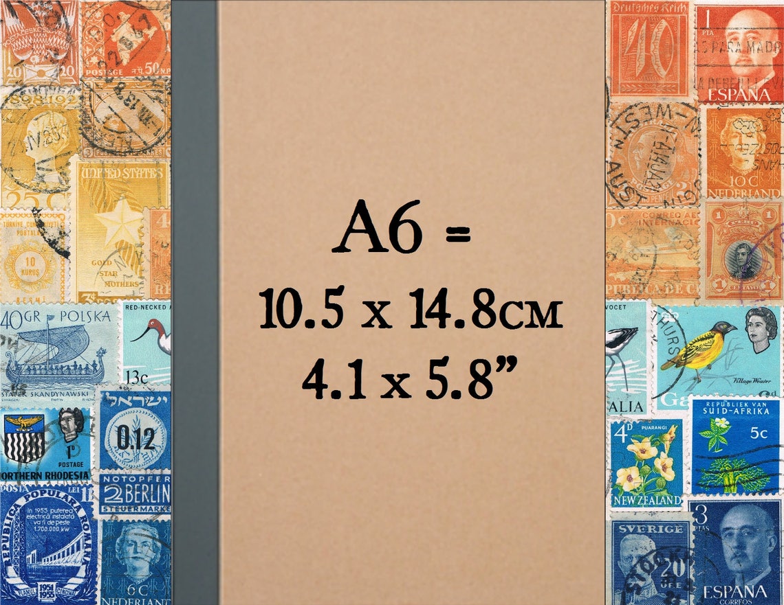 Pocket Address Book Postage Stamp Print A-Z Index Book | Etsy UK