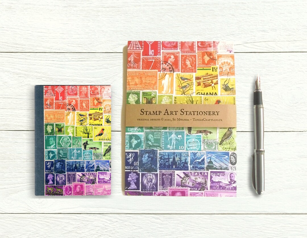Writing Paper & Address Book Set - Rainbow Print • Penpal Gift ...