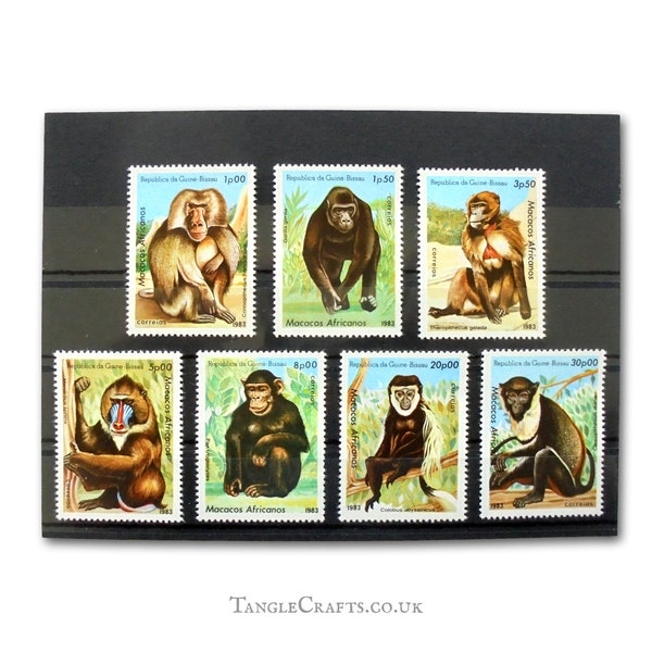 Monkey Postal Stamps - Etsy
