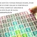 Multicolour Postage Stamp Art | Upcycled Geometric Wall Art Unframed ...