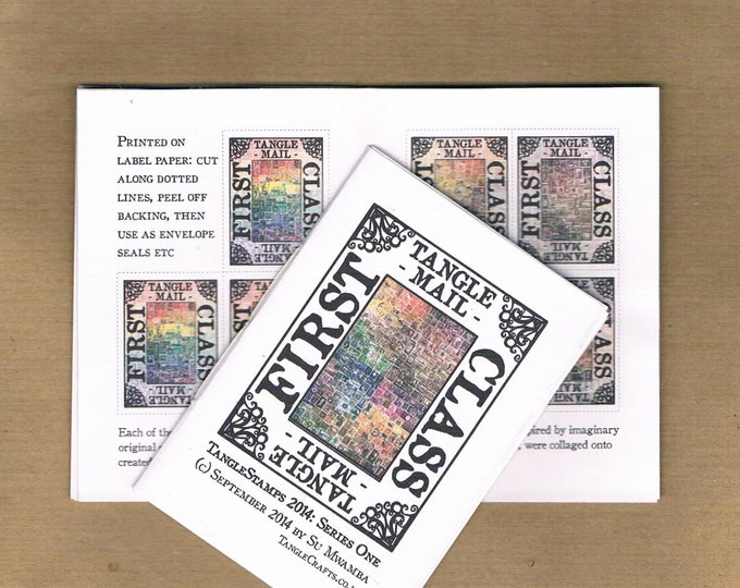 Postage Stamp Collage Mini Zine - Full Colour Mail Art Zine, Including ...