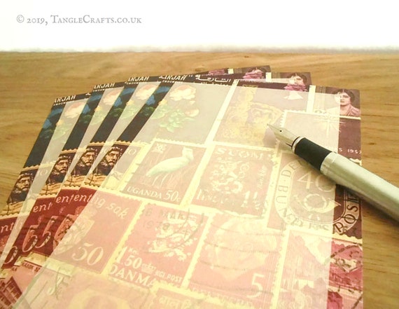 Purple Letter Writing Set Laid Paper & Notecards With | Etsy