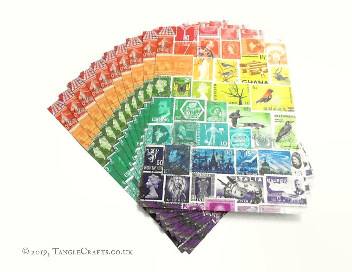 Recycled Writing Paper Set Sunset Heron Postal Stamp Art Print - Etsy UK