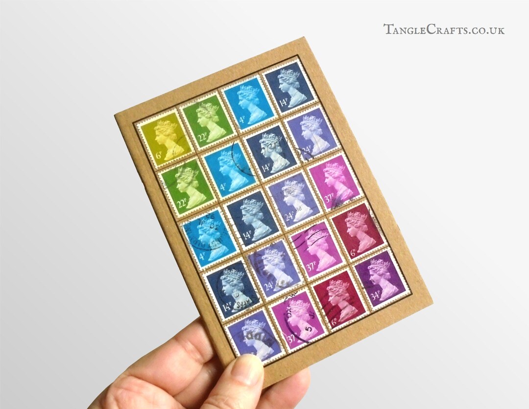 Jewel Tone Notebook, British Postage Stamp Journal | Upcycled Postal ...