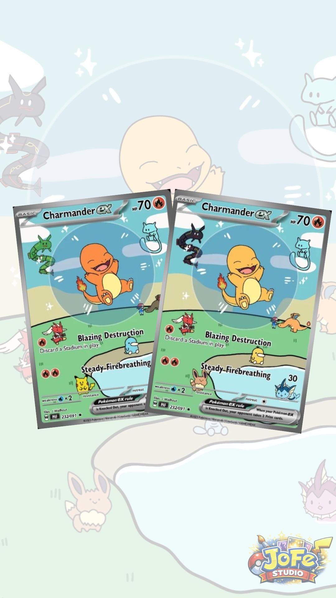 Aangepaste Bubbel Charmander kaarten! Op maat gemaakt - Etsy Nederland