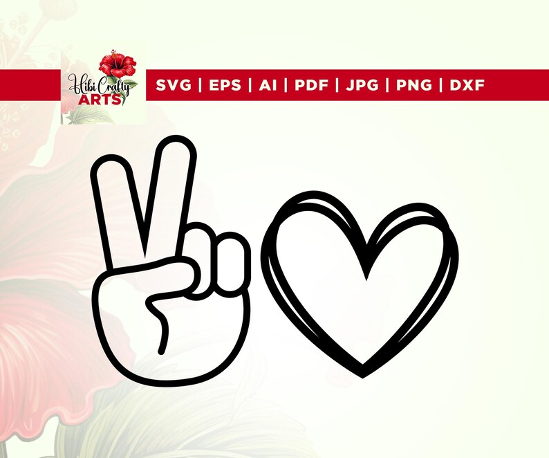 Peace and Love Svg, Peace Svg, Love Svg, Cricut, Png, Svg, Sublimation ...
