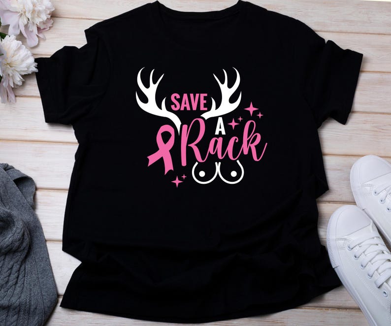 Breast Cancer Save the Rack Ribbon Svg, Breast Cancer Awareness ...