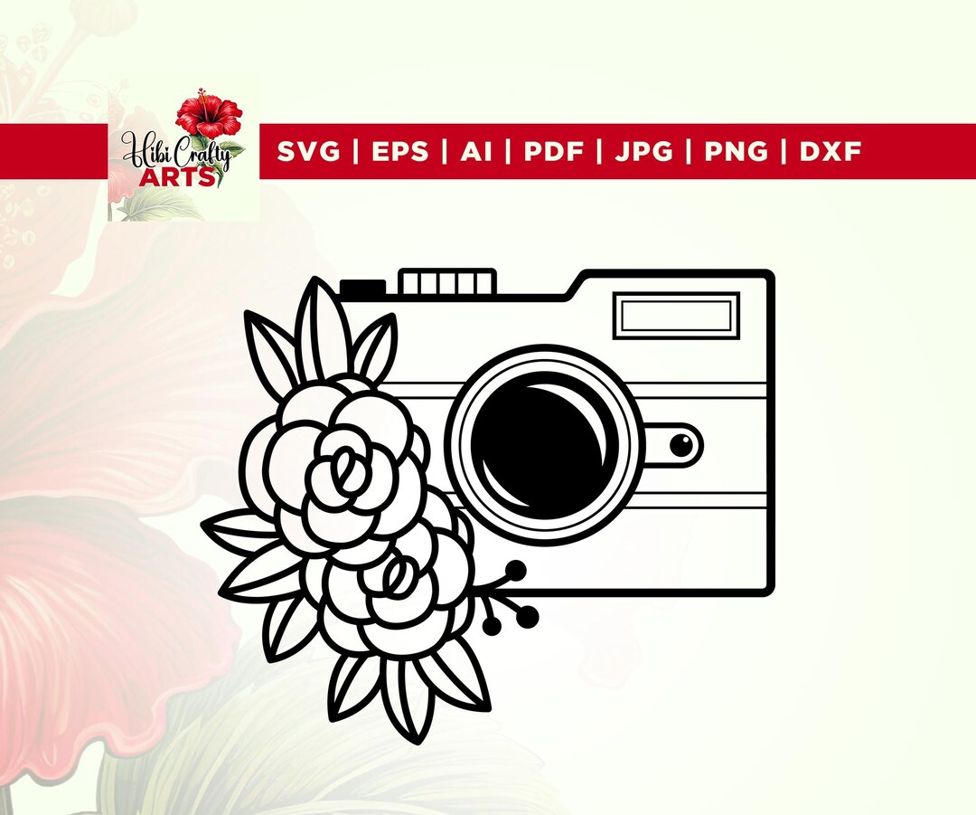 Camera SVG, Floral Svg, Cricut, Png, Svg, Sublimation, Photographer SVG ...