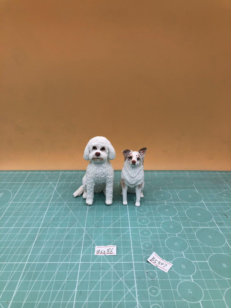 Custom Dog Sculpture , Personalized Dog Figurine , Handmade Dog Statue ...