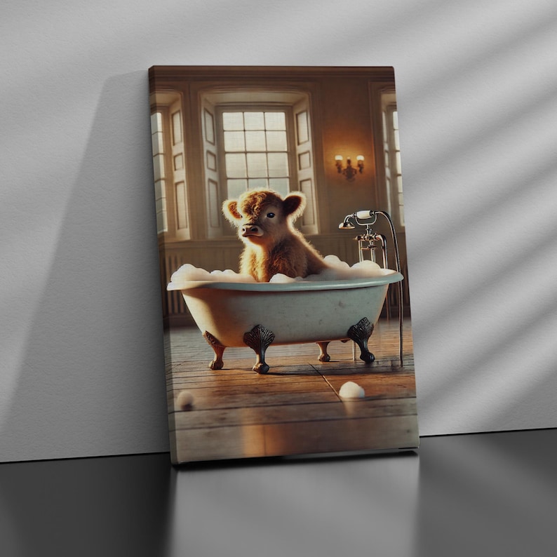 Ultra-realistic Baby Animals in Clawfoot Bathtub – Cozy Warm Setting - Etsy