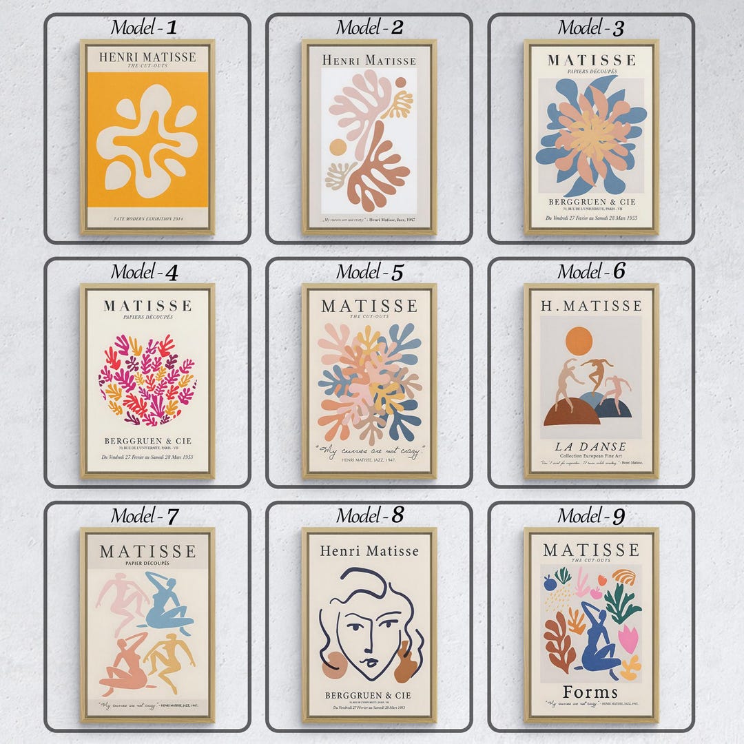 Henri Matisse Art Collection - Vibrant and Iconic Masterpieces - Etsy