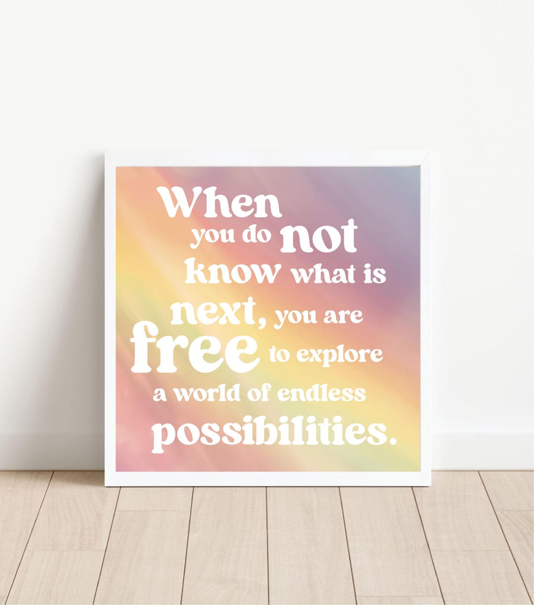 Endless Possibilities Quote Art Print 12x 12 - Etsy