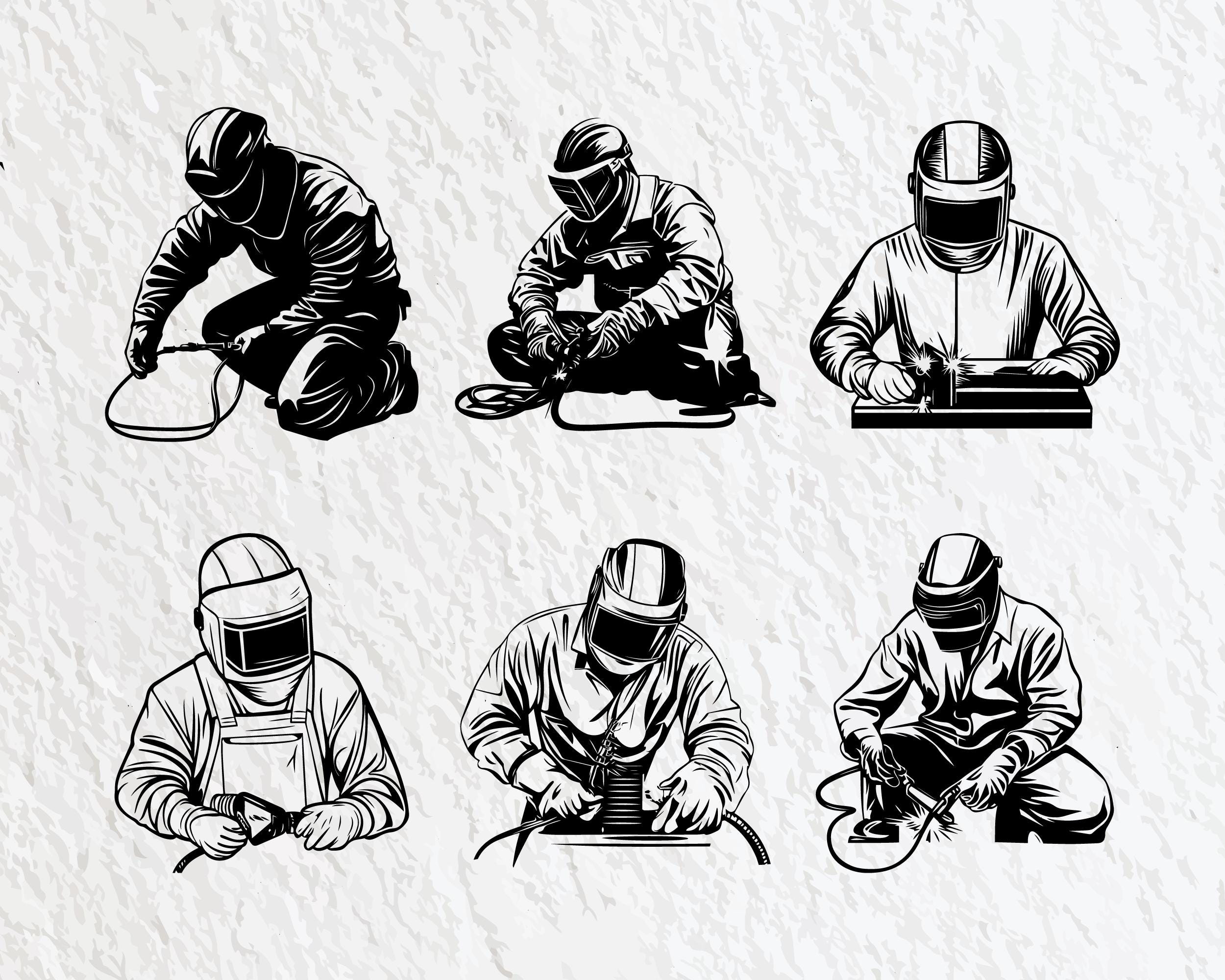 Welder Svg Bundle, Welder Silhouette, Welder Clipart Png, Welder ...