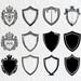Shield SVG Bundle: Silhouette Clipart, Vector Logo (PNG, SVG) - Etsy