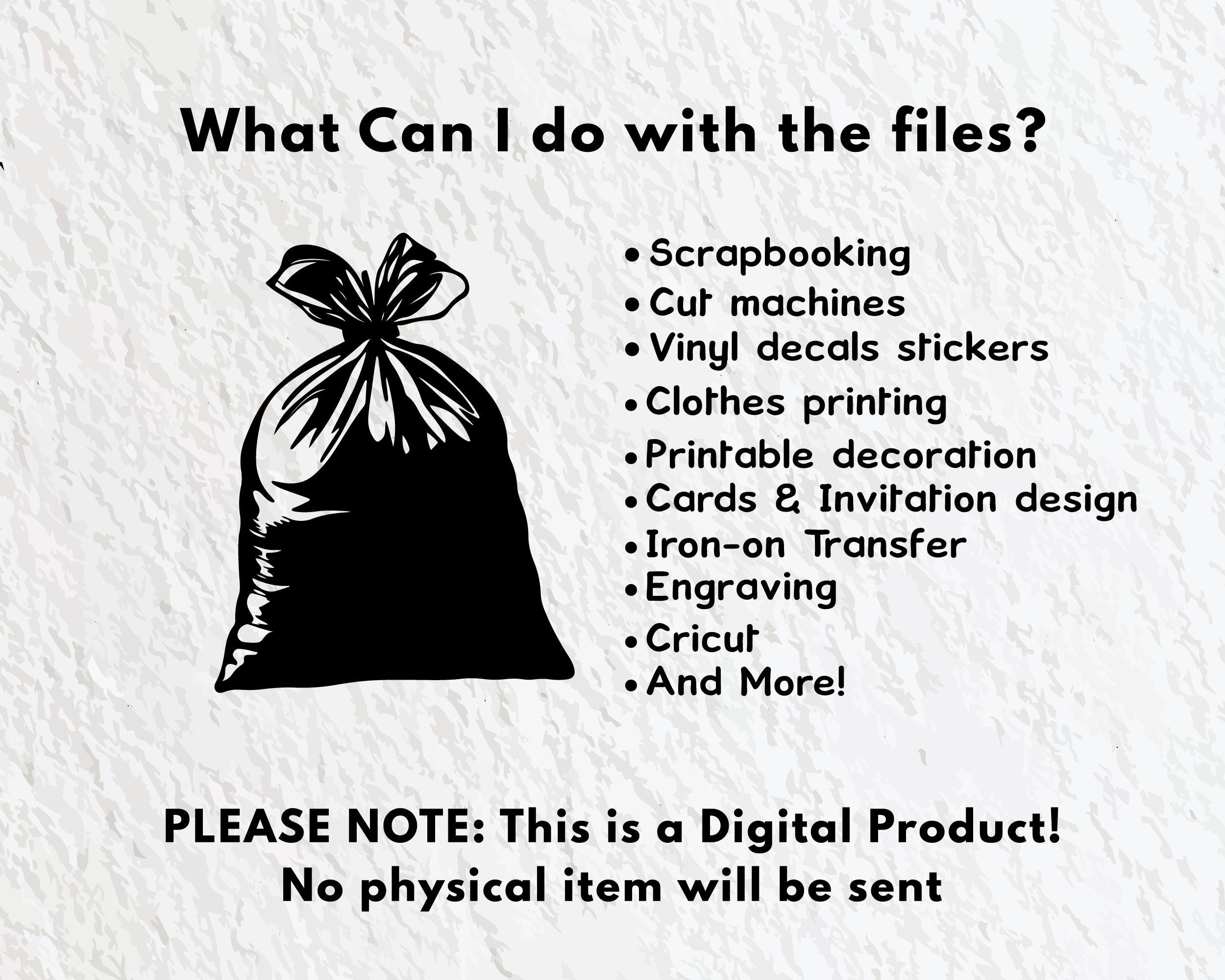 Sack Svg Bundle, Sack Silhouette, Sack Clipart Png, Sack Outline, Sack ...