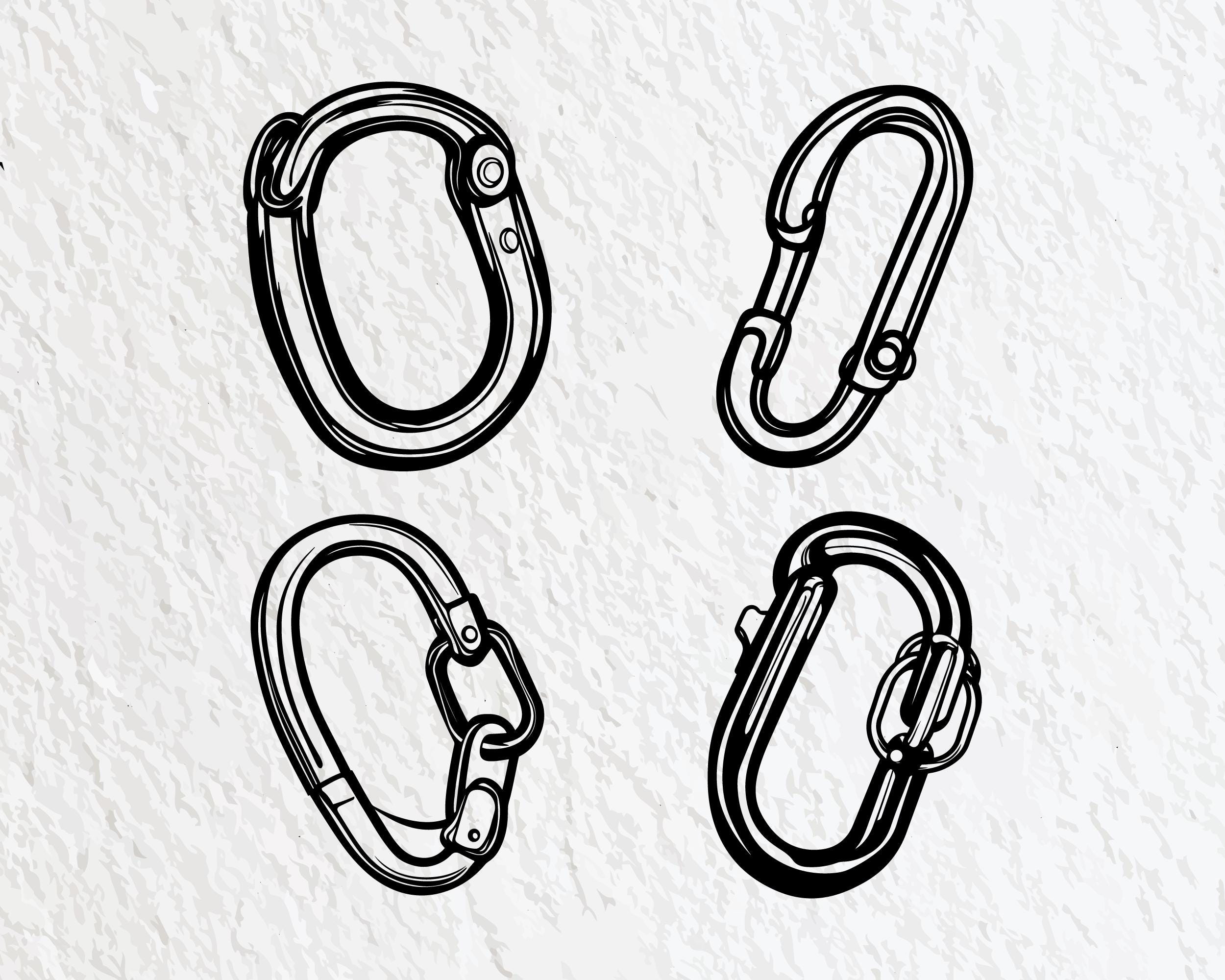 Carabiner SVG Bundle: 30 Clip Art Designs (PNG, Vector) - Etsy