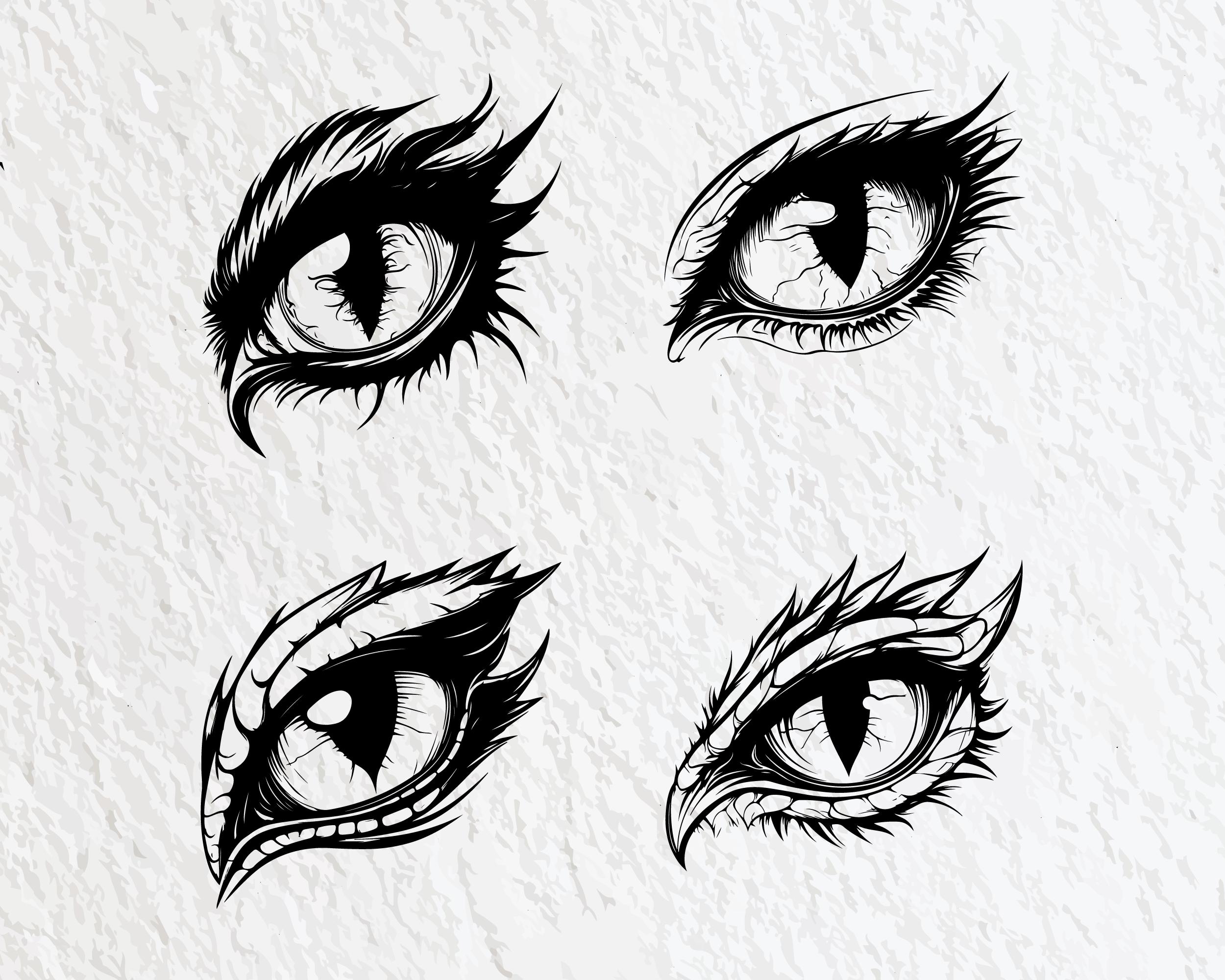 Dragon Eye Svg Bundle, Dragon Eye Silhouette, Dragon Eye Clipart Png ...