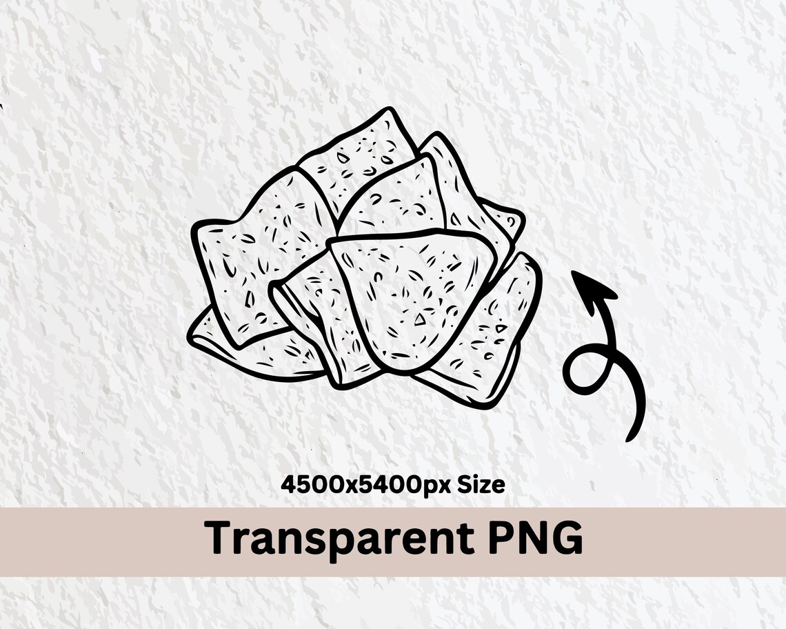 Nachos SVG Bundle: Clipart, Silhouette, Vector (PNG, Cut Files for ...