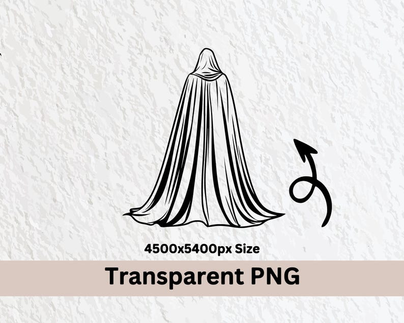 Cloak Svg Bundle, Cloak Silhouette, Cloak Clipart Png, Cloak Outline ...