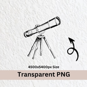 Telescope SVG Bundle: Silhouette Clipart, Logo Icon (PNG, Cricut) - Etsy