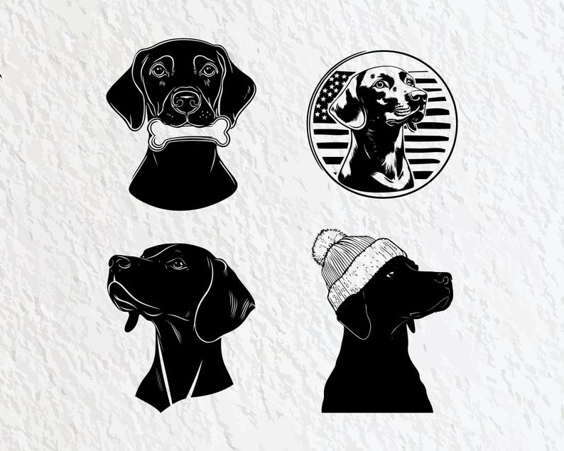 Vizsla Silhouette SVG Bundle: Dog Clipart, Vector Cut Files (PNG) - Etsy