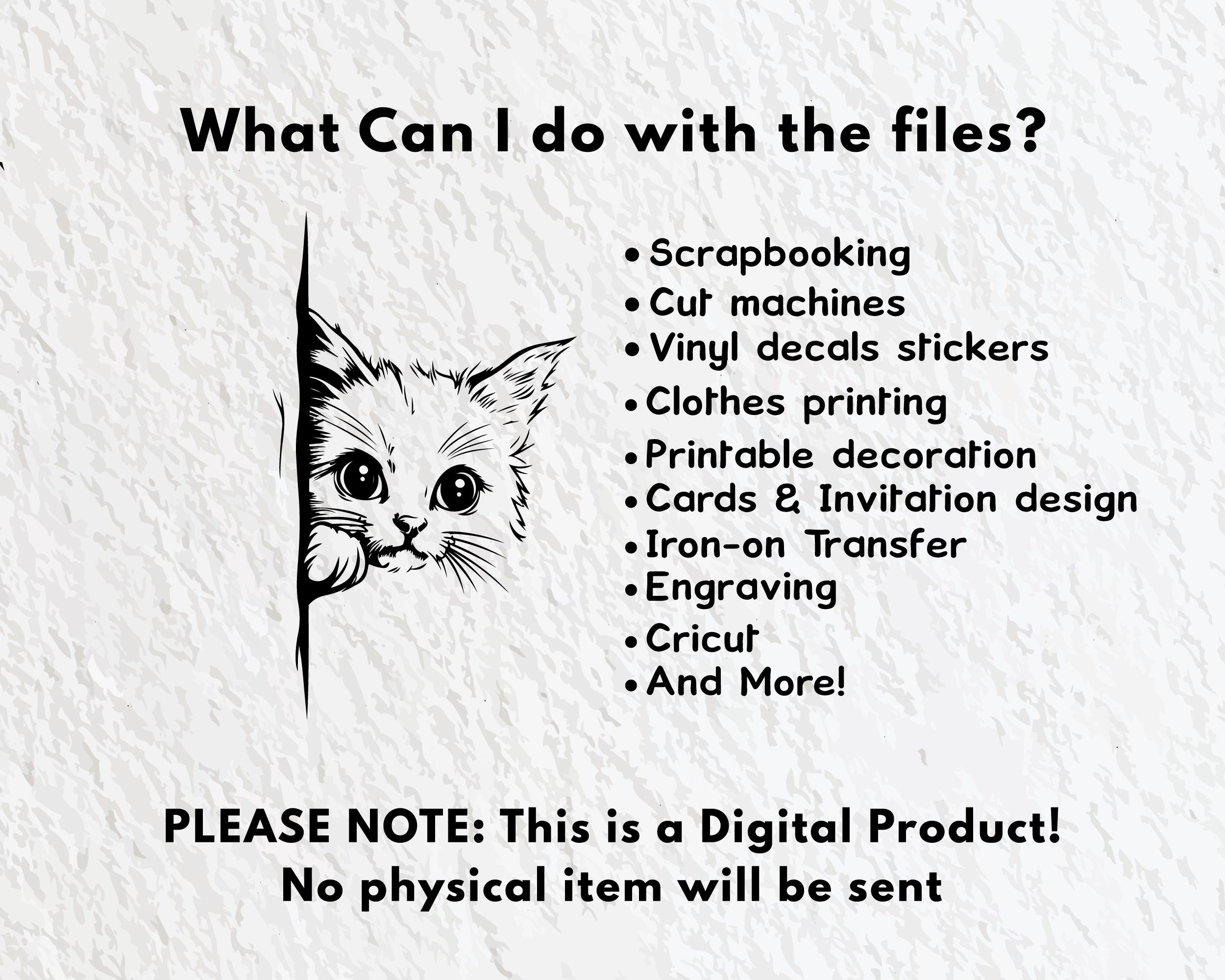 Peeking Cat Svg Bundle, Peeking Cat Silhouette, Peeking Cat Clipart Png ...