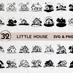 Little House Svg Bundle, Little House Silhouette, Little House Clipart ...