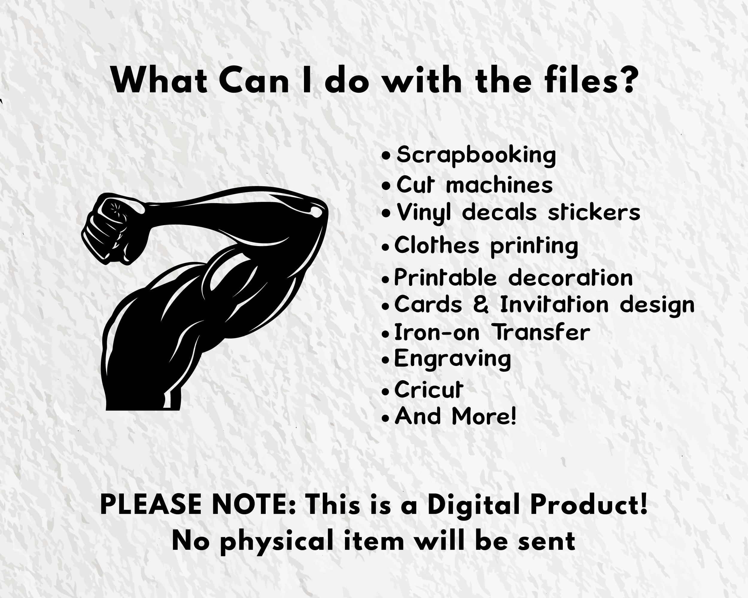 Strong Biceps SVG Bundle: Muscle Bodybuilding Clipart (PNG, SVG) - Etsy