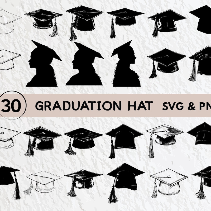 Graduation Hat Svg - Etsy