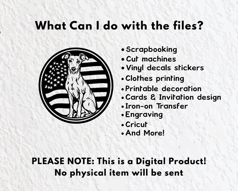 Whippet SVG Bundle: Dog Silhouette Clipart, Cricut Decal (digital ...