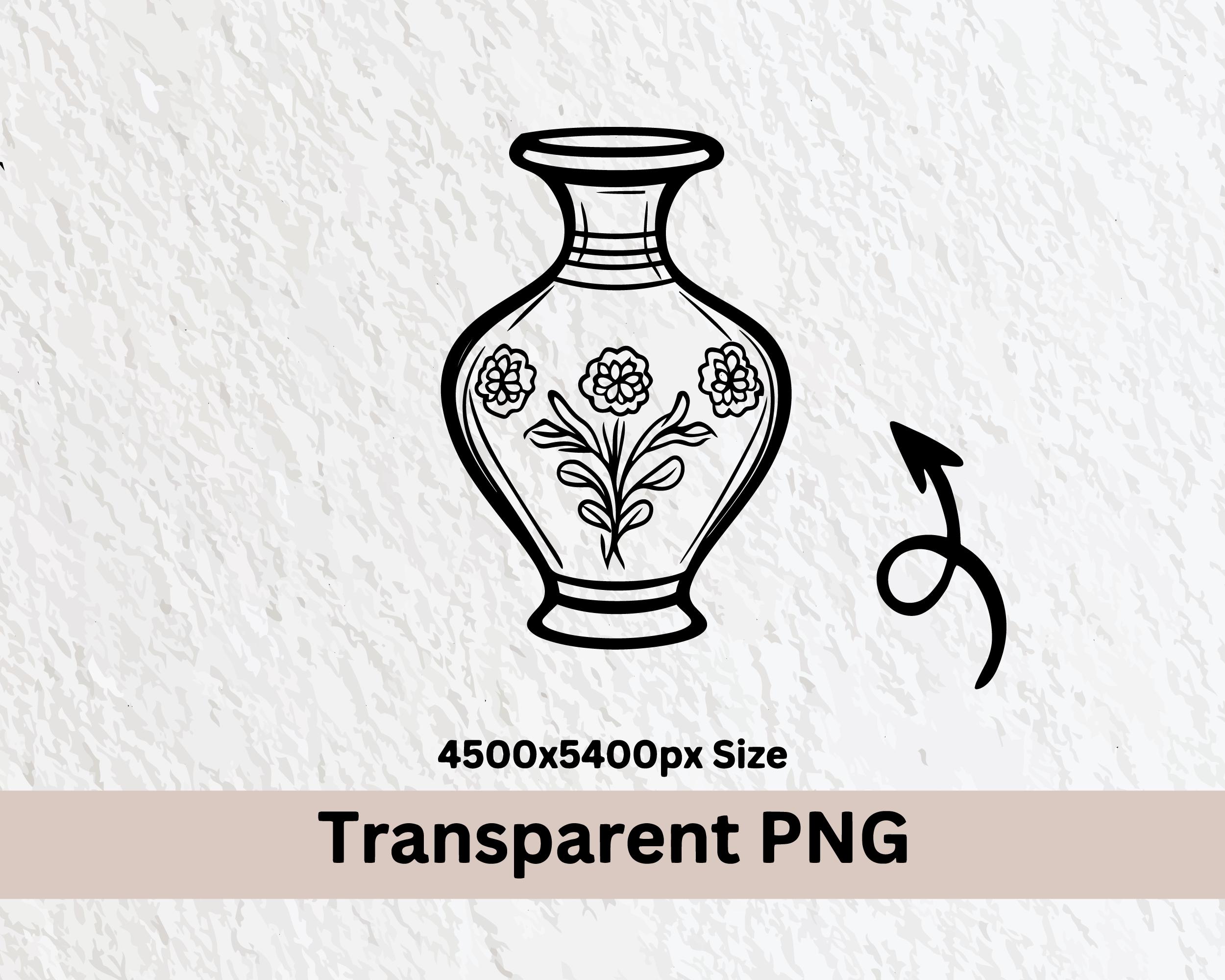 Vase Silhouette Svg, Vase Svg Bundle, Vase Clipart, Vase Decal, Vase ...