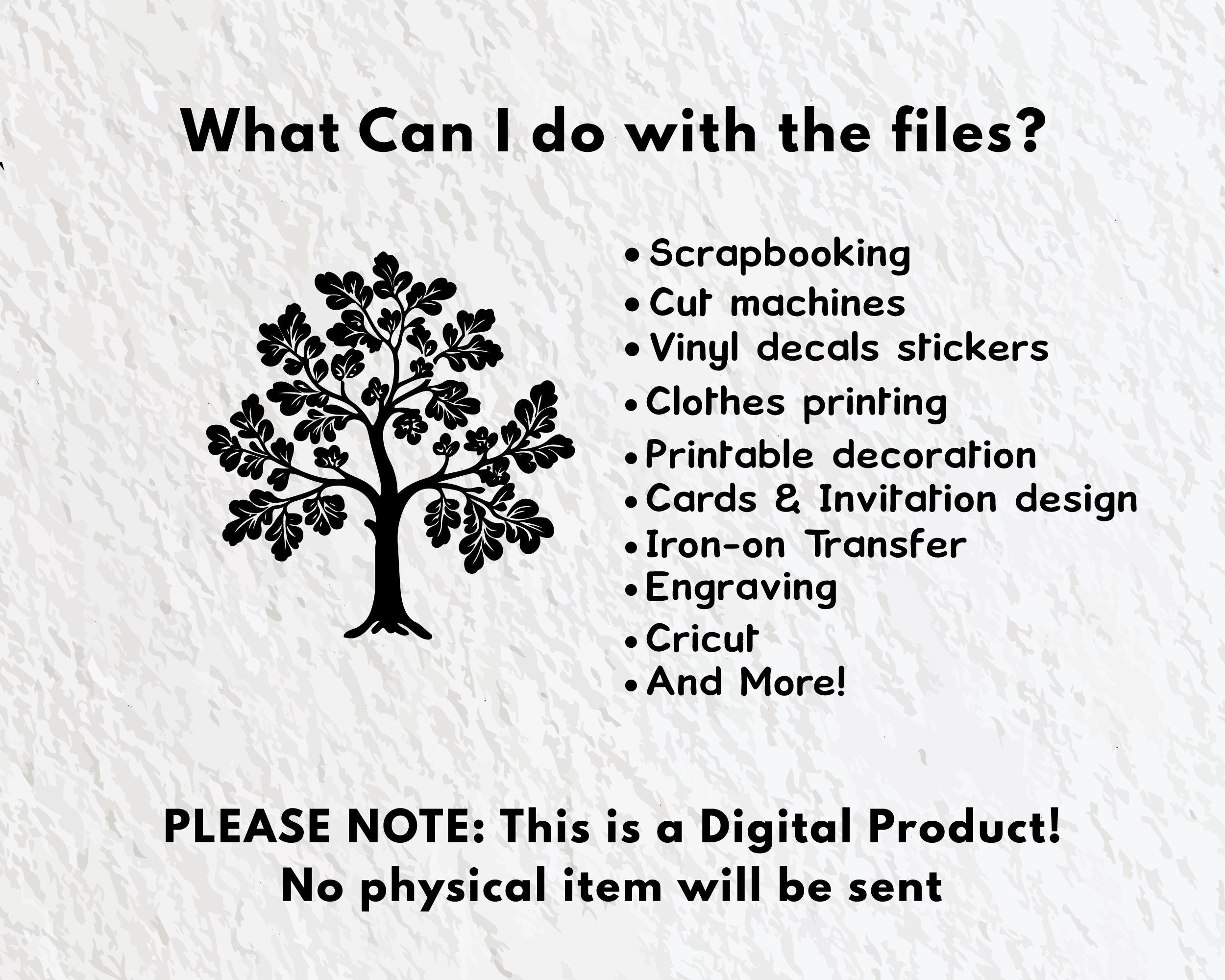 Oak Tree SVG Bundle: Silhouette Clipart, Logo Icon (PNG, Vector) - Etsy