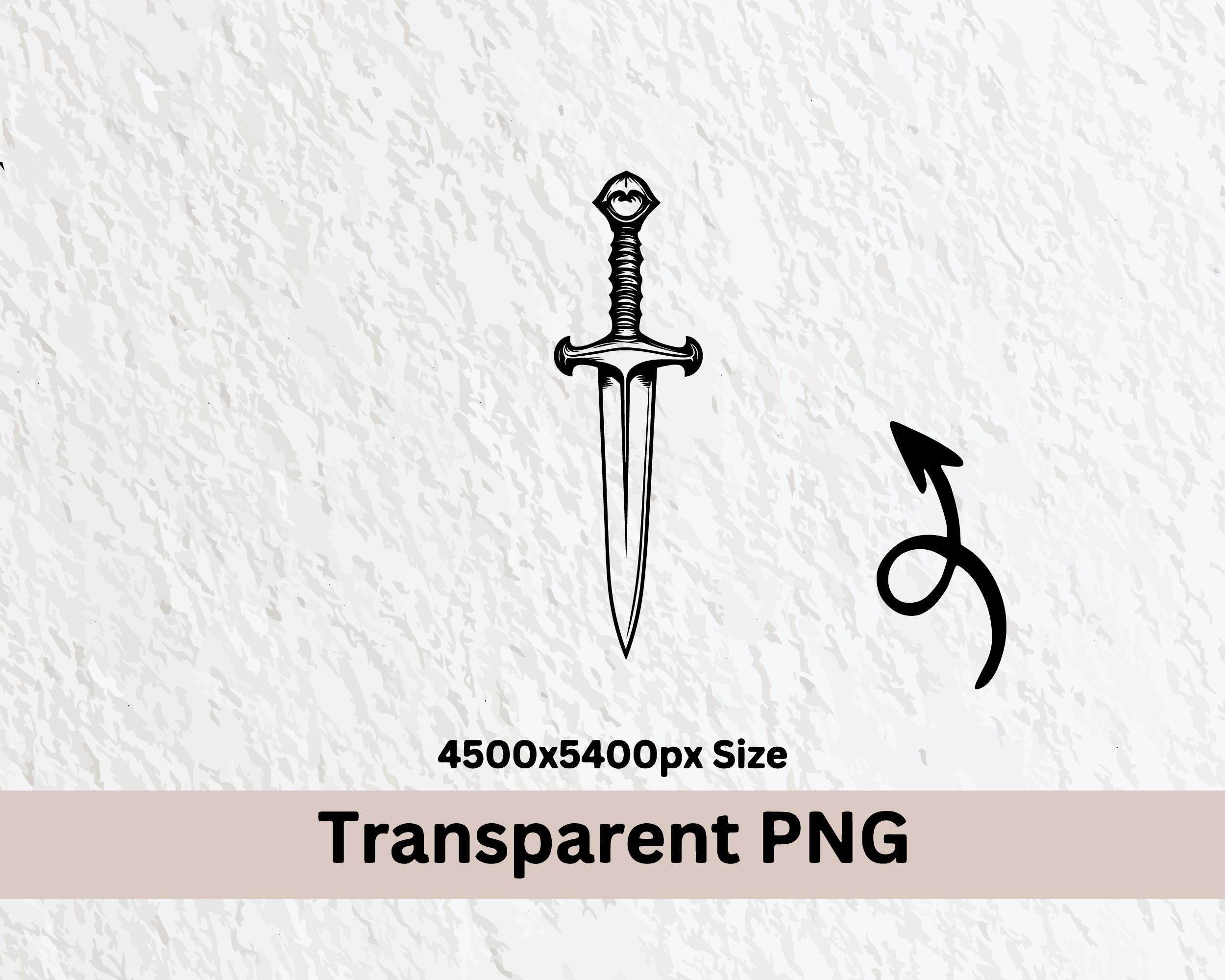 Dagger SVG Bundle, Silhouette Clipart, Cricut Decal (PNG, Vector) - Etsy