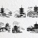 Japan Scene SVG Bundle: Silhouette Clipart, Vector Cut Files - Etsy