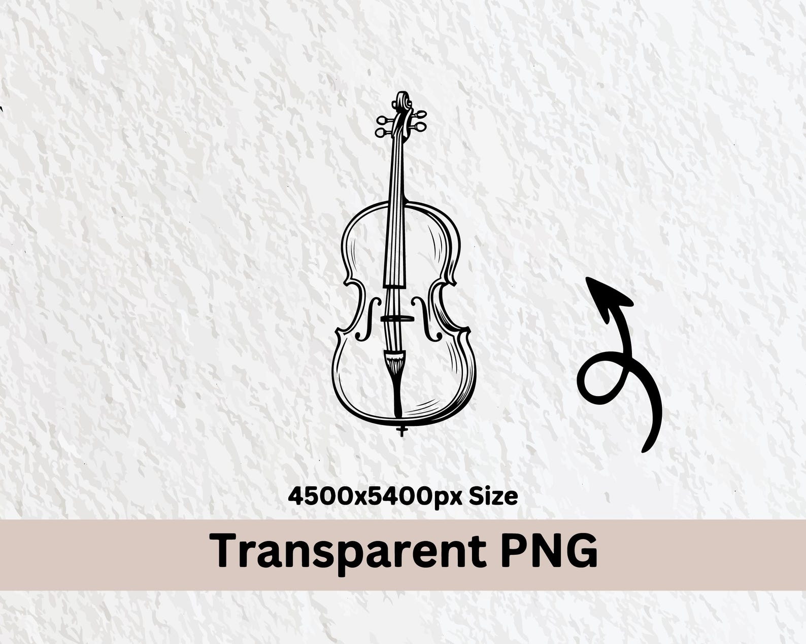 Cello SVG Bundle: Silhouette Clipart, Cricut Cut Files (digital ...