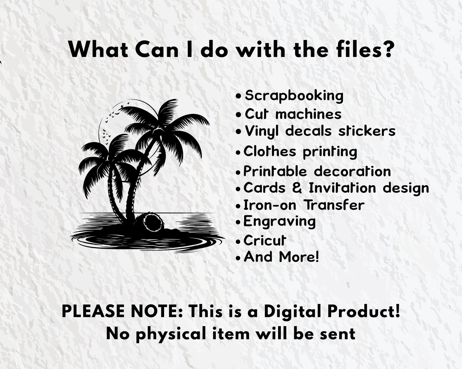 Coconut Tree SVG Bundle: Silhouette Clipart, Logo Icon (PNG, Vector) - Etsy