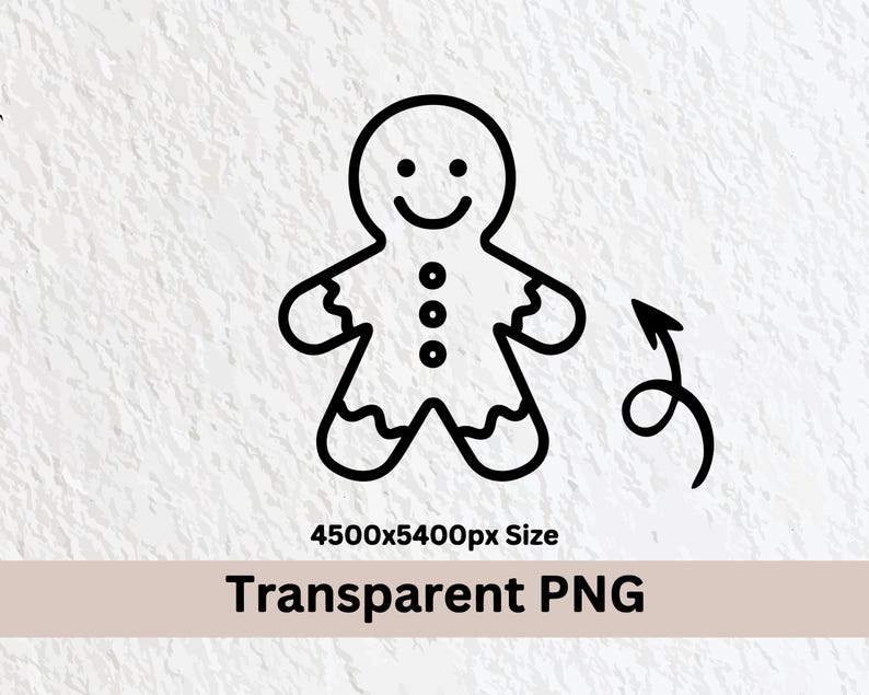 Gingerbread Svg Bundle, Gingerbread Silhouette, Gingerbread Clipart Png ...