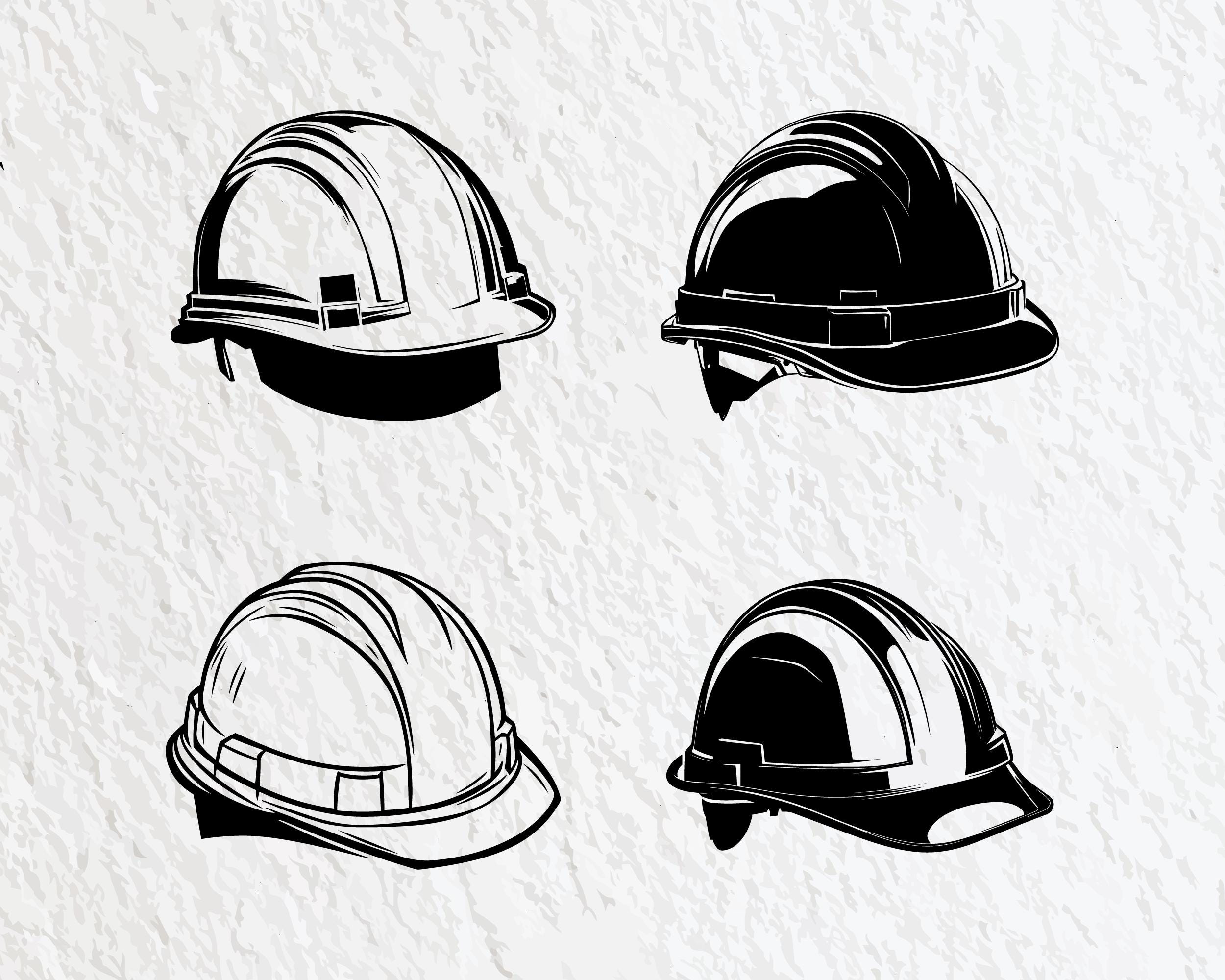 Construction Helmet Svg Bundle, Construction Helmet Silhouette ...