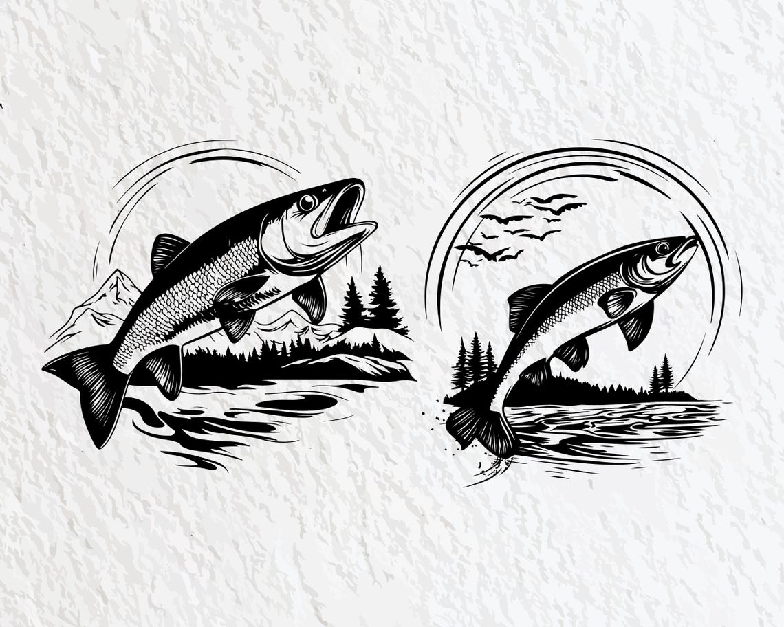 Musky Fish Svg Bundle, Musky Fish Silhouette, Musky Fish Clipart Png ...