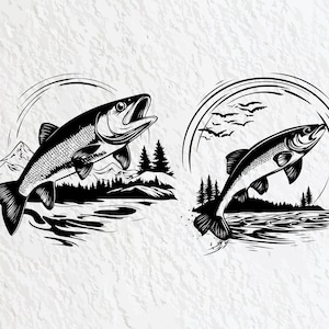 Musky Fish Svg Bundle, Musky Fish Silhouette, Musky Fish Clipart Png ...