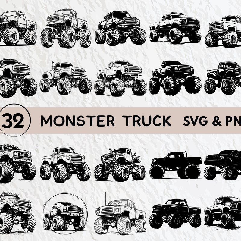 Monster Truck Sayings Svg - Etsy