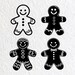 Gingerbread SVG Bundle: Clipart, Silhouette, Outline (PNG, Vector) - Etsy