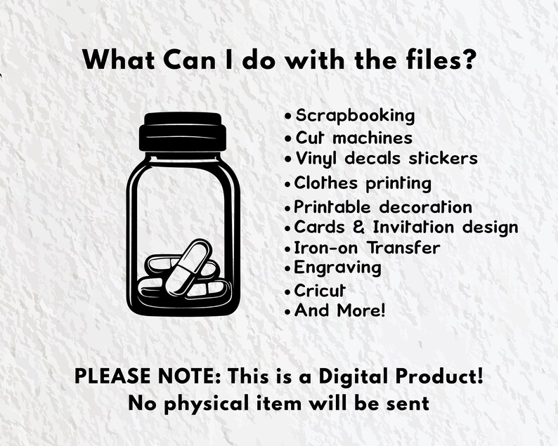 Pill Bottle SVG Bundle: Clipart, Outline, Vector (digital Download) - Etsy