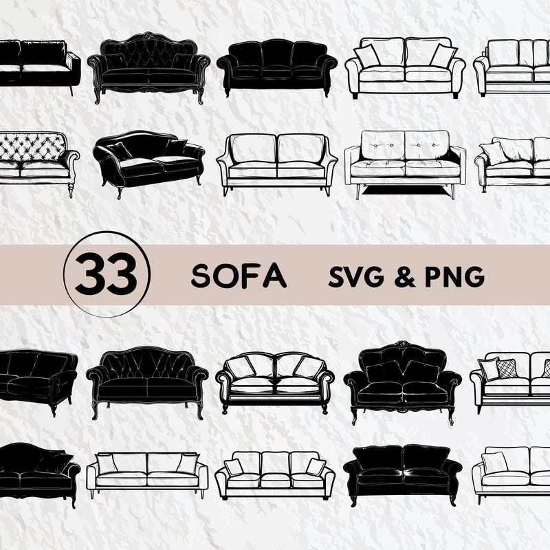 Contemporary Sofa Set - Etsy