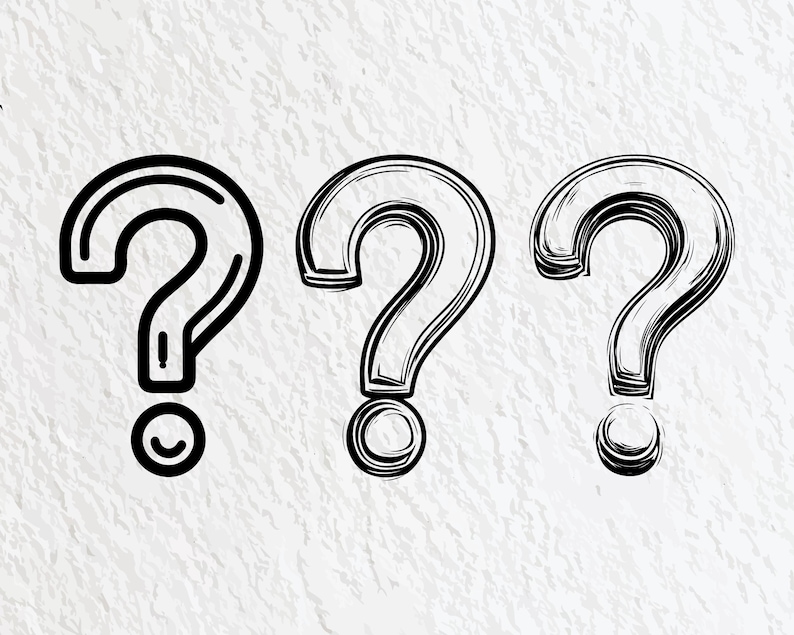 Question Mark Svg Bundle, Question Mark Silhouette, Question Mark ...