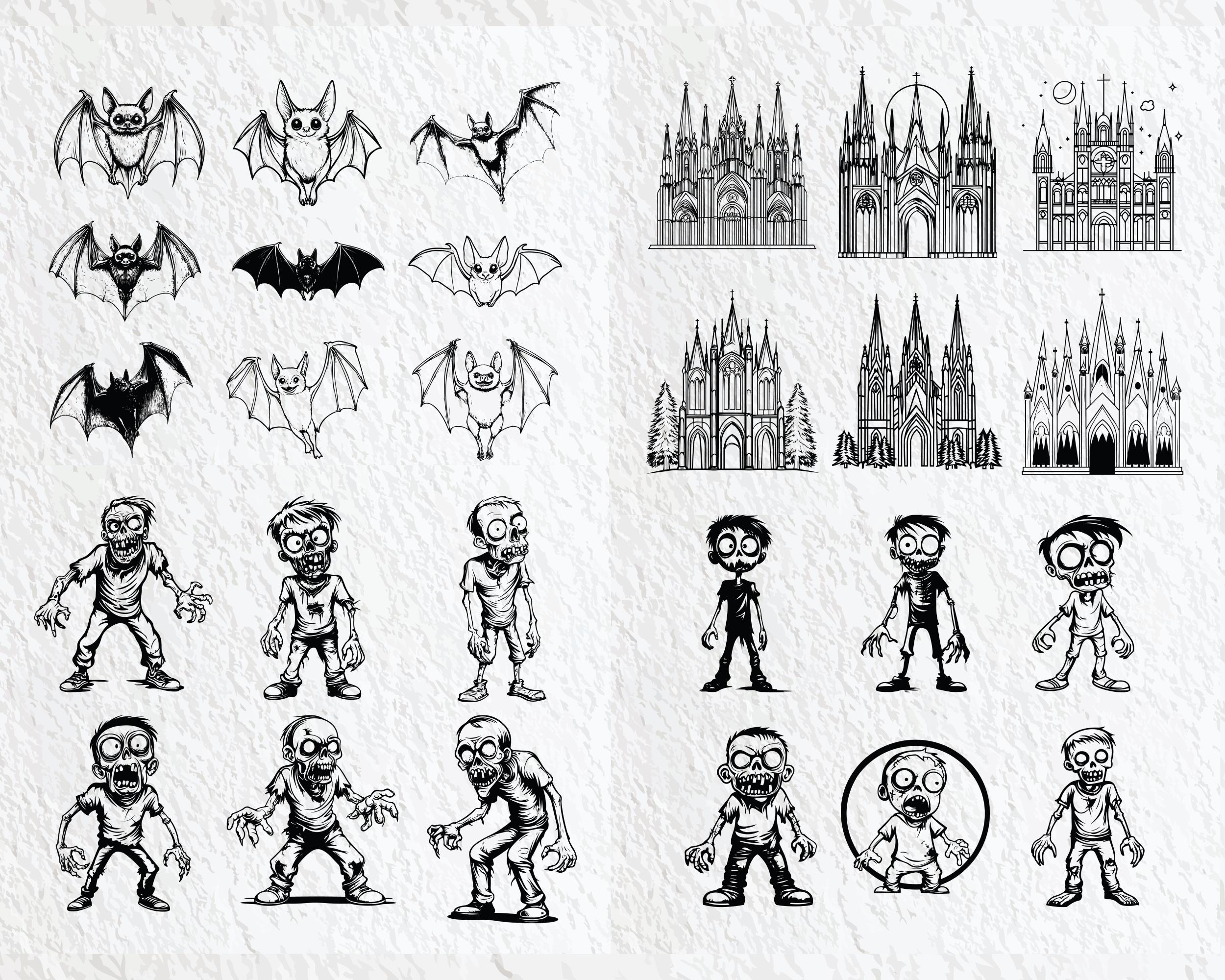 Halloween Mega Bundle: Clipart SVG & PNG Digital Files - Etsy