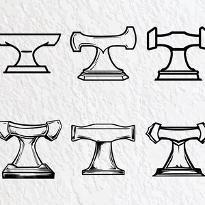 Anvil Svg Bundle, Anvil Silhouette, Anvil Clipart Png, Anvil Outline ...