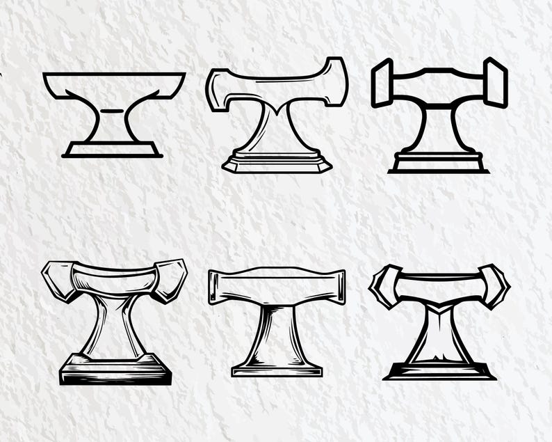 Anvil Svg Bundle, Anvil Silhouette, Anvil Clipart Png, Anvil Outline ...